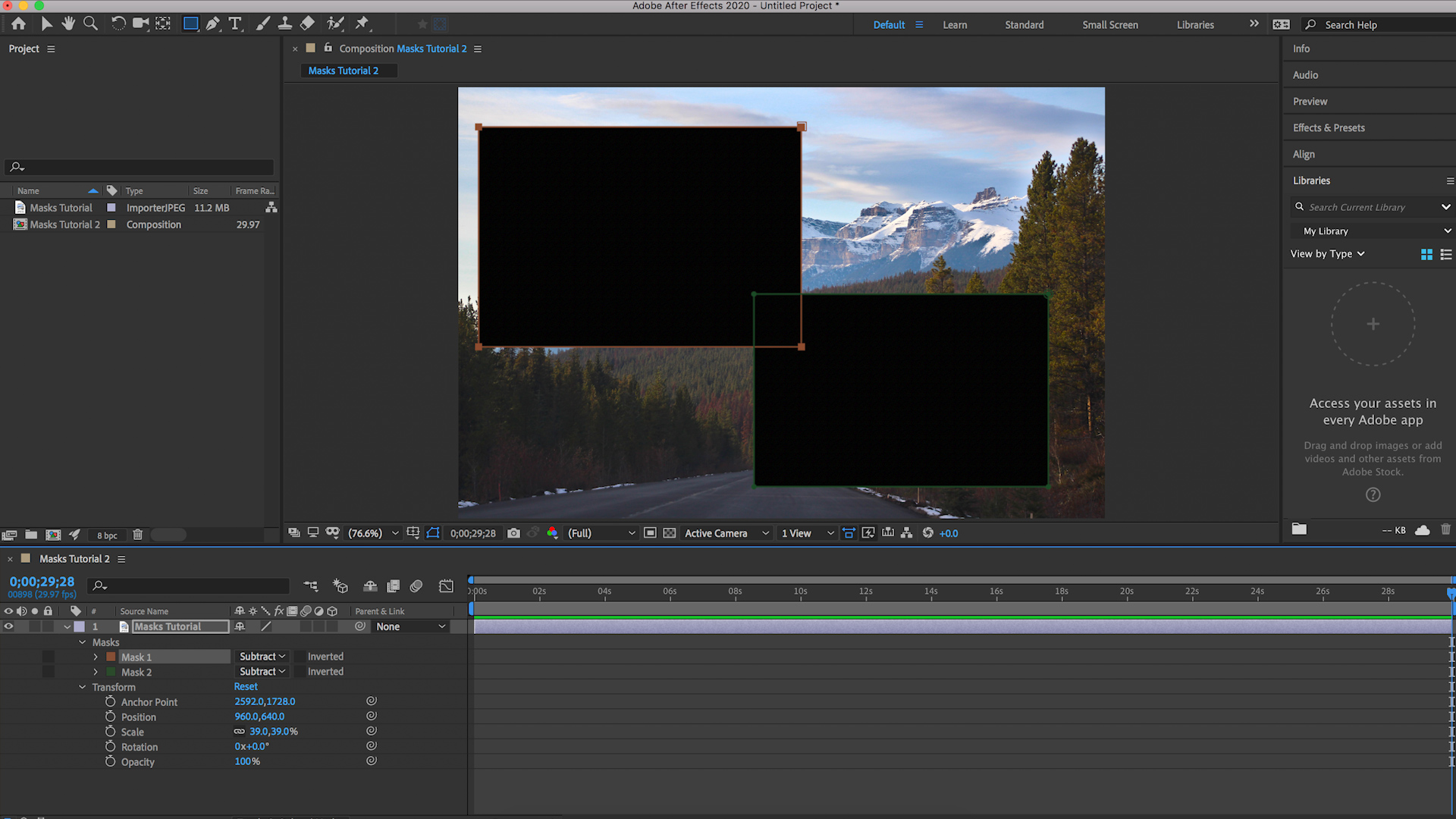 Learn How to Use Masks in After Effects - Motion Array