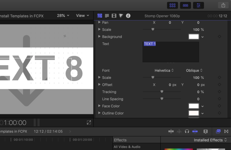 How to Edit a Generator Template in FCPX (Tutorial) - Motion Array