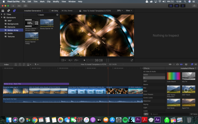 How to Edit a Generator Template in FCPX (Tutorial) - Motion Array