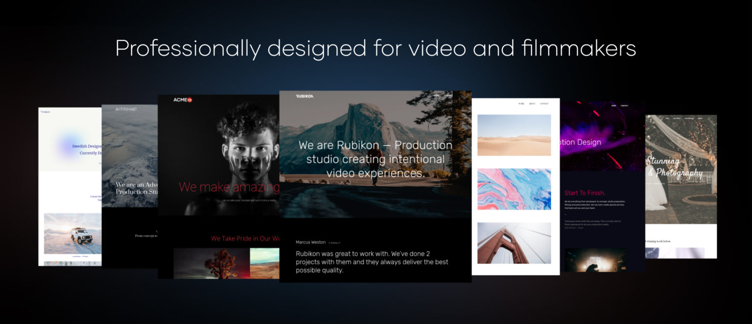 Motion Array Designs New Themes for Portfolio - Motion Array