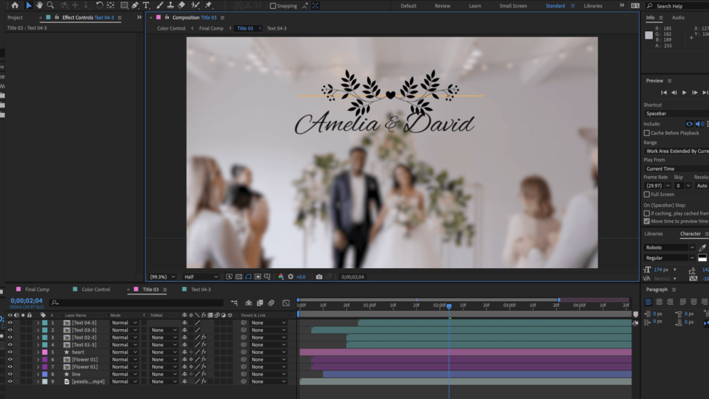 30 Amazing Wedding Titles For Your Marriage Videos - Motion Array