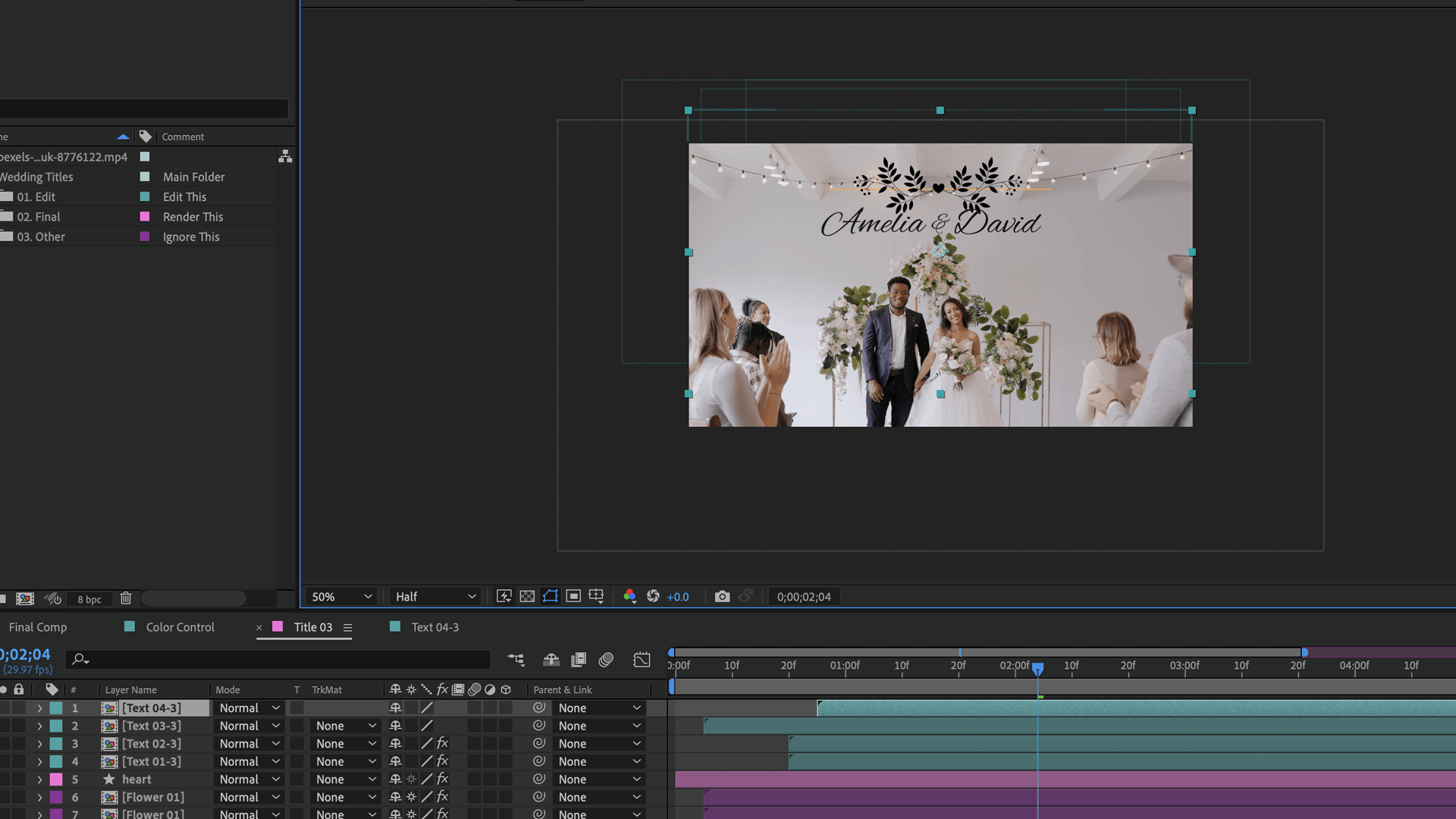 30 Amazing Wedding Titles For Your Marriage Videos - Motion Array