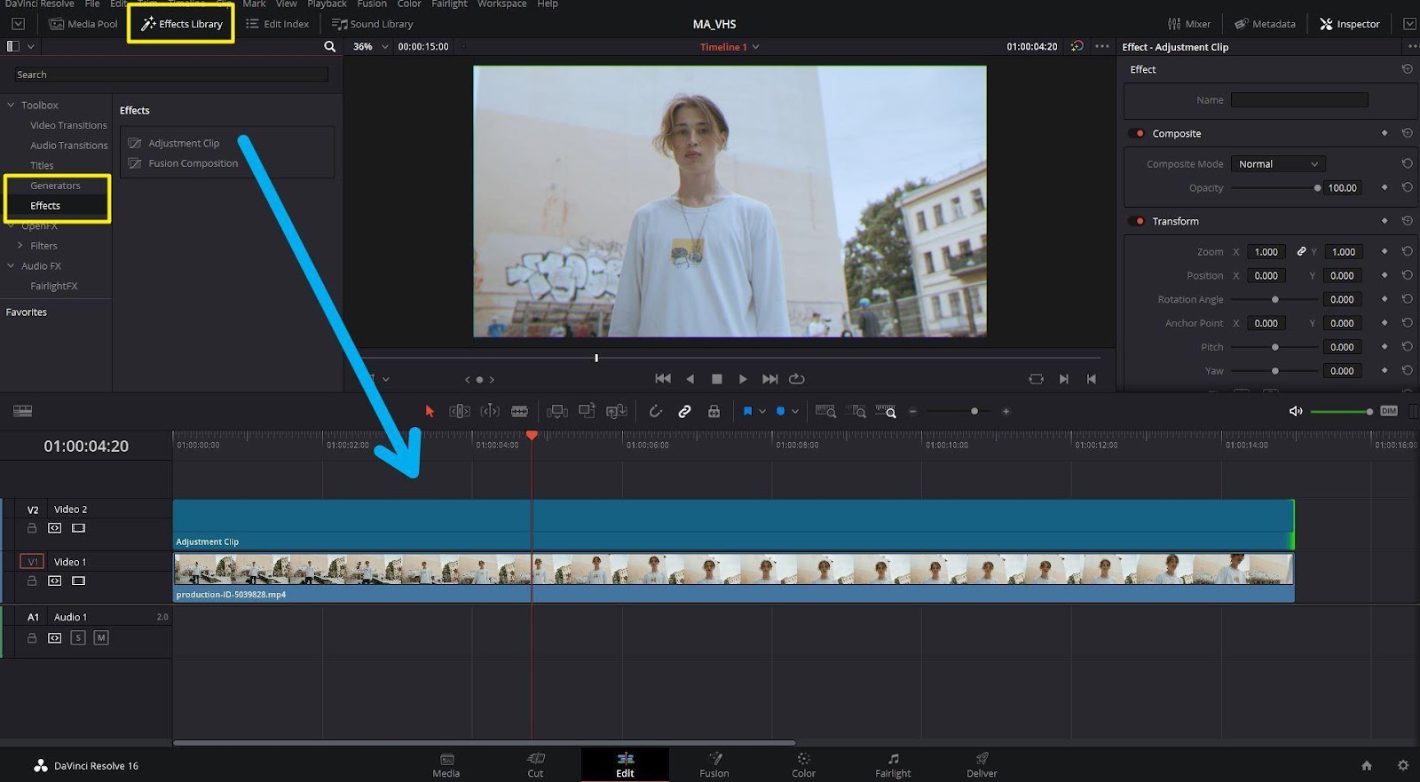 How to Create a Vintage VHS Effect in DaVinci Resolve - Motion Array