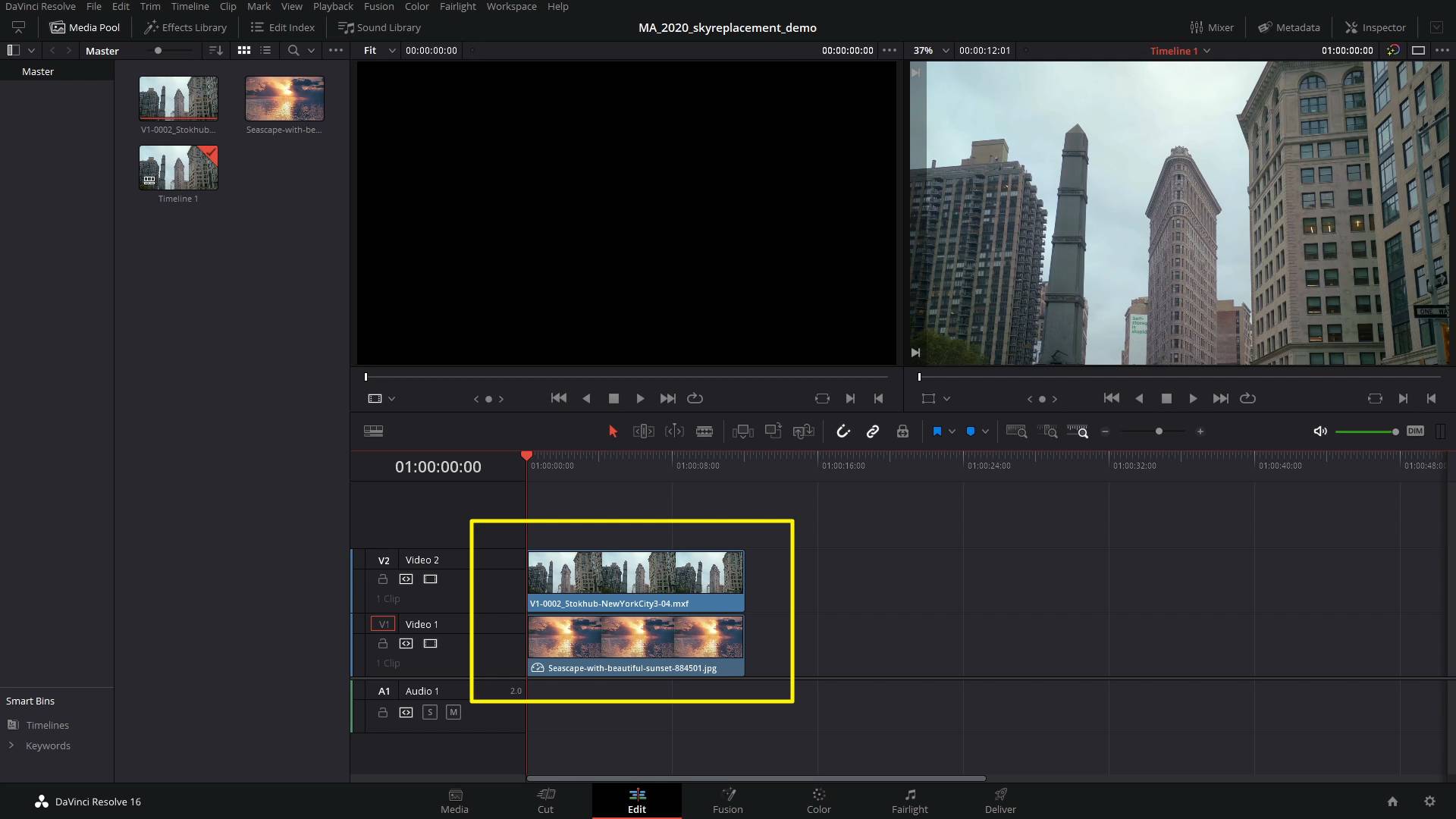 Quick & Easy Sky Replacement in Davinci Resolve (Tutorial) - Motion Array
