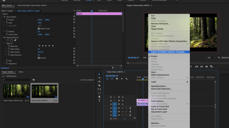 Create Cinematic Letterbox 1080p Videos in Premiere Pro - Motion Array