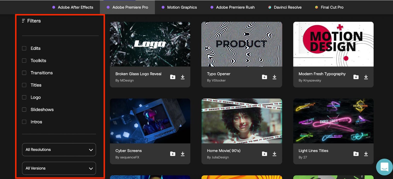 How to Use Motion Array's Updated Marketplace Search Features - Motion ...